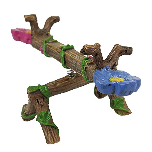 NW Wholesaler 4.25 Inch Miniature Fairy Garden Teeter Totter - Supplies, Furniture, Tools, Animals and Accessories for Fairy Gardens