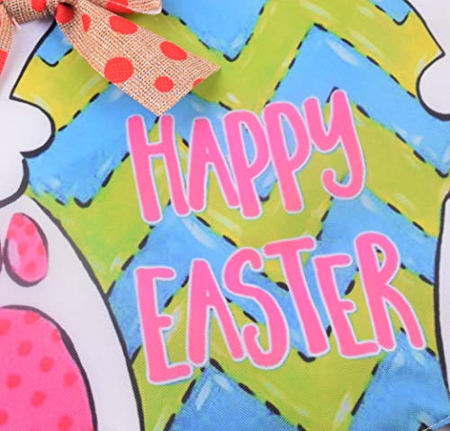 Spring Super Easter Bunny Eggs Garden Flag Welcome Home banner Double Sided Home decor Yard Garden Outdoor holiday Decorating 28" x 40"