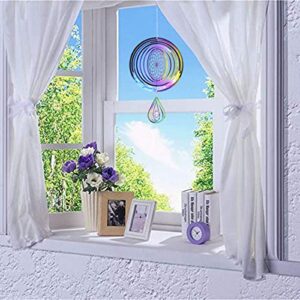 UOUDIO Stainless Steel Wind Spinner- 3D Indoor Outdoor Garden Decoration Crafts Ornaments (Dreamcatcher)