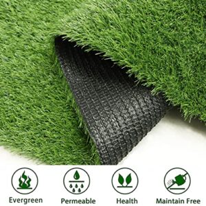 Falflor Artificial Grass Turf 2.3FTx3.3FT Realsitic Synthetic Grass Rug Fake Grass Turf Doormat Grass Pet Pads for Dogs Indoor Outdoor Grass Rug for Patio Balcony Garden Deck