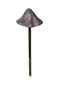 solid aluminum mushroom hose guide garden stake tall 20″