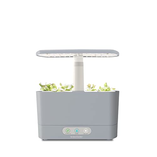 AeroGarden Harvest Indoor Garden, Grow Up to 6 Different Herbs, Vegetables, and Flowers, Seed Pod Kit Not Included, Cool Gray