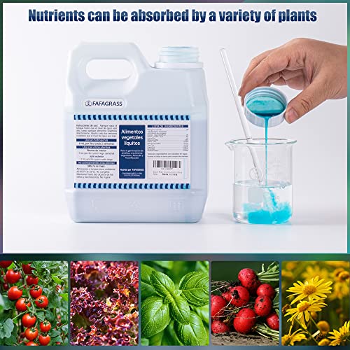 Hydroponic Nutrients (1 Liter=0.26gal) Liquid Fertilizer for Aerogarden Plant Food Indoor Garden Organic Hydroponics Fertilizer for Vegetables