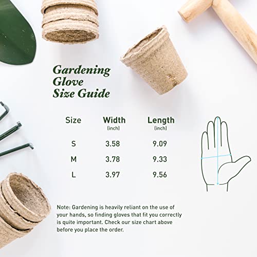 toolant Gardening Gloves for Women, Thorn Proof Garden Gloves for Yard Work, Breathable and Touchscreen, Gift for Gardeners, Medium