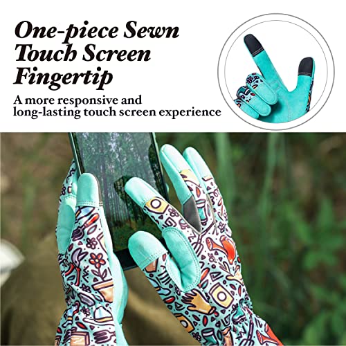 toolant Gardening Gloves for Women, Thorn Proof Garden Gloves for Yard Work, Breathable and Touchscreen, Gift for Gardeners, Medium