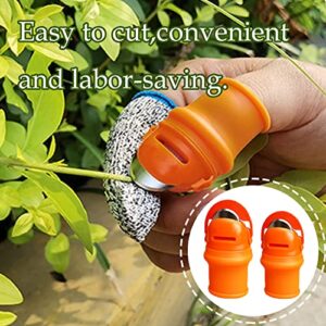 18PCS Garden Silicone Thumb Knife Tools,Vegetable Fruit Picking Knife,Separator Finger Knife Harvesting Plant Cutter Tool for Trimming Garden Plants,Fruit,Vegetables