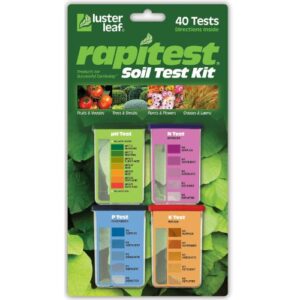 luster leaf 1601 rapitest test kit for soil ph, nitrogen, phosphorous and potash, 1 pack