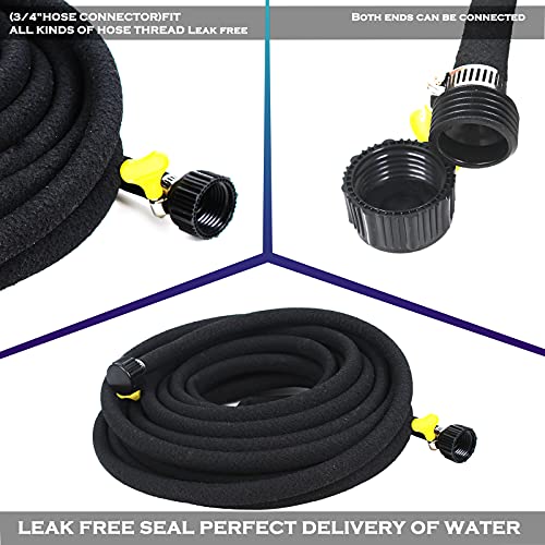 1/2’’ Soaker Hose 100 Ft for Garden Beds , Soaker Hoses for Garden 100 Ft, Garden Soaker Hose 25 Ft Drip Hoses for Garden Drip Garden Hose Irrigation System (100 feet)