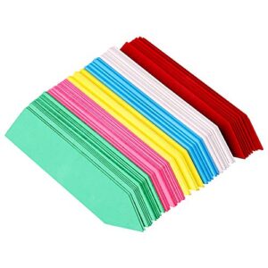 kinglake 120 pcs 4 inch plastic plant nursery garden labels pot marker colored garden stake tags