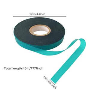 Coobbar Stretch Tie Tape, 0.5 Inch Wide Stretch Tie Tape Garden Tie Tape Thick Plant Ribbon Garden Green Vinyl Stake for Indoor Outdoor Patio Plant Use (600 Feet)