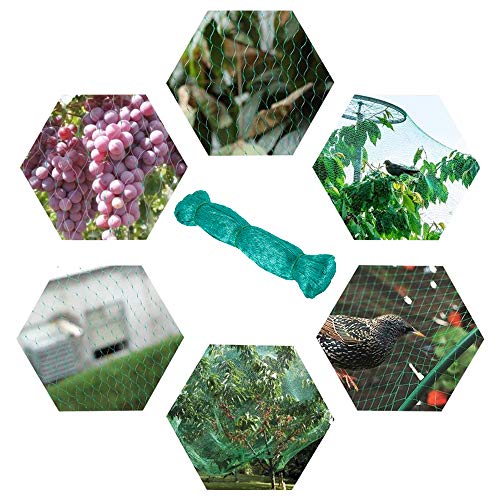 Bird Netting for Garden,13x20Ft Garden Netting,Fruit Tree Netting Doesn't Tangle and Reusable Bird Mesh Protect Fruit Vegetables Plants from Birds Deer