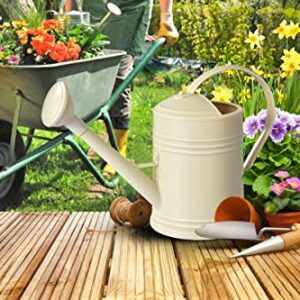 OKREK Watering Can Indoor Watering Cans for House Plants, Small Watering Can Indoor Plants, Plant Watering Can for Outdoor Plants Garden Flower (1/2 Gallon, White)