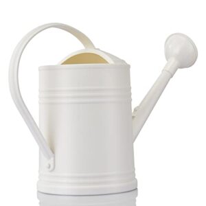 OKREK Watering Can Indoor Watering Cans for House Plants, Small Watering Can Indoor Plants, Plant Watering Can for Outdoor Plants Garden Flower (1/2 Gallon, White)