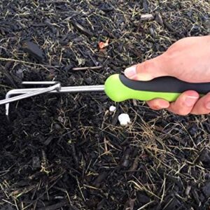 Garden Guru Hand Cultivator Rake Tiller Tool - Stainless Steel for Ultimate Strength - Rust Resistant - Ergonomic Handle - Great for Gardening Cultivating Loosening Weeding