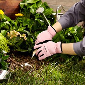 Amazon Basics Women's Work or Garden Gloves - Small, Pink