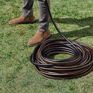 Giraffe Tools Hybrid Garden Hose 100ft x 5/8", Heavy Duty, Flexible, Lightweight Water Hose with Swivel Grip Handle, Male to Female Fittings