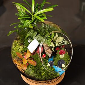 24 pcs Miniature Garden Ornaments, Fairy Garden Animals for Dollhouse Plant Pot, Home Decoration