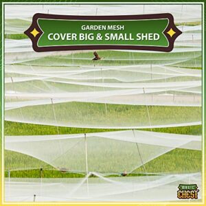 magic chest Garden Netting 8x24 Ft | Mesh Netting Plant Covers | Ultra Fine Mesh | Birds, Animals, Bugs, Insect Protection | Pest Barrier for Vegetables Plants Fruits Flowers Crops Greenhouse