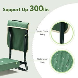 OasisSpace Folding Garden Kneeler and Seat (Green)