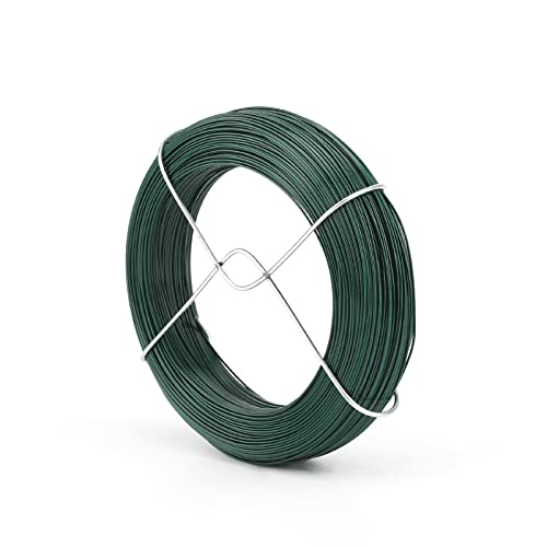 KINGLAKE GARDEN Green Flexible Paddle Wire,0.65 MM 328 Feet Green Florist Wire Floral Wire,Floral Bind Wire Floral Flexible Paddle Wire for DIY Craft, Holiday Decoration