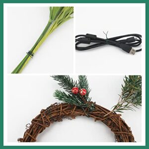 KINGLAKE GARDEN Green Flexible Paddle Wire,0.65 MM 328 Feet Green Florist Wire Floral Wire,Floral Bind Wire Floral Flexible Paddle Wire for DIY Craft, Holiday Decoration