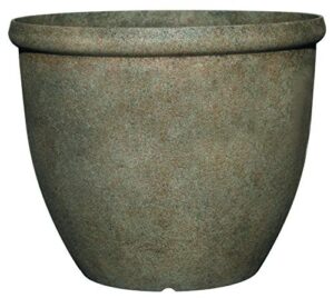 classic home and garden bellina grande 12″ planter, fossil stone