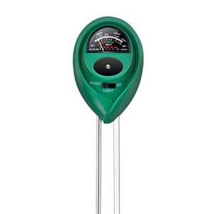 ipower soil ph meter, 3-in-1 tester kit for moisture, light & ph for home and garden, lawn, farm, plants, herbs tools, indoor/outdoor plant care