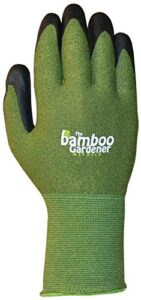 bellingham c5371m the bamboo gardener work gloves for big jobs, medium (pack of 1)