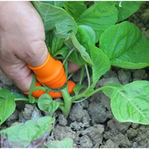 Fruit and Vegetable Picking Potted Plants Trim Silicone Thumb Knife Set Picking Portable Knife Garden Tools (2)