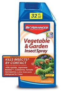 bioadvanced vegetable and garden insect spray, insecticide, 32-ounce, concentrate 701521a