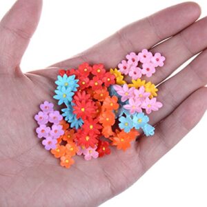 DatingDay 15 Pcs Tiny Miniature Flower Moss Bonsai DIY Crafts Fairy Garden Landscape Decor (Random Color)