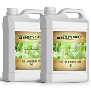 humboldts secret base a & b bundle – world’s best base nutrient system – liquid nutrient/fertilizer for outdoor & indoor plants – supports vegetative and flowering stages of plants – set of quarts