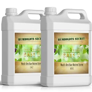 Humboldts Secret Base A & B Bundle – World's Best Base Nutrient System – Liquid Nutrient/Fertilizer for Outdoor & Indoor Plants – Supports Vegetative and Flowering Stages of Plants – Set of Quarts