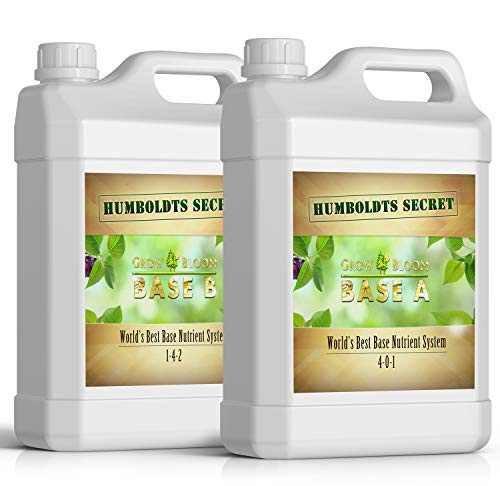 Humboldts Secret Base A & B Bundle – World's Best Base Nutrient System – Liquid Nutrient/Fertilizer for Outdoor & Indoor Plants – Supports Vegetative and Flowering Stages of Plants – Set of Quarts