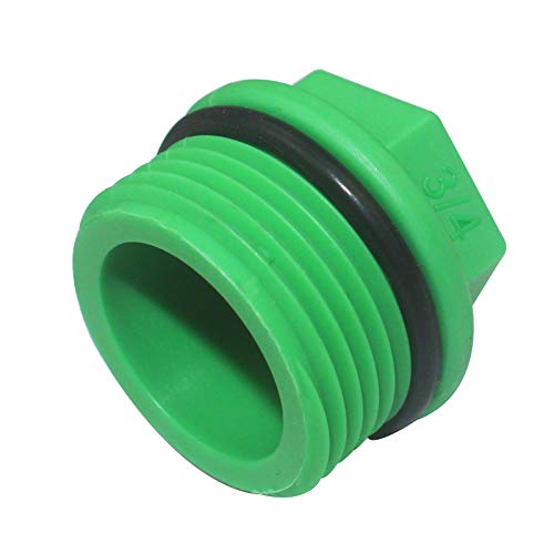 30 Pieces Male Threaded PPR End Cap Plugs Garden Irrigation Pipe Fittings Water Tubing Stopper for Preventing Leakage Clogging (3/4 inch)