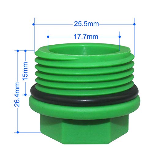 30 Pieces Male Threaded PPR End Cap Plugs Garden Irrigation Pipe Fittings Water Tubing Stopper for Preventing Leakage Clogging (3/4 inch)