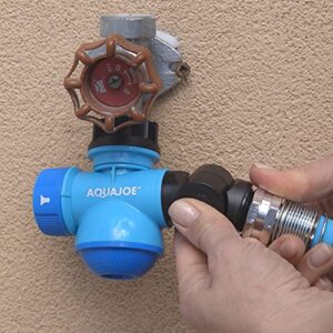 Aqua Joe SJI-MFGA1 Multi-Function Outdoor Faucet and Garden Hose Tap Connector