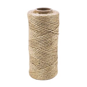 300 ft heavy duty natural color twine jute string for industrial packing material, arts & crafts, gift wrapping, garden planting, school project supplies