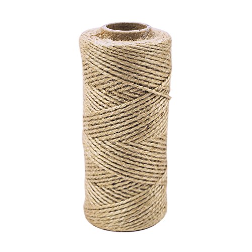 300 ft Heavy Duty Natural Color Twine Jute String for Industrial Packing Material, Arts & Crafts, Gift Wrapping, Garden Planting, School Project Supplies