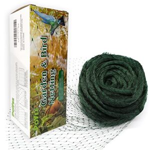 poyee garden netting for bird green net provide better protection for vegetables and fruit trees (13ft x 26ft)