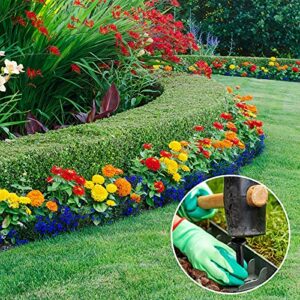 Honoson 100 Pack 8 Inch Landscape Edging Stakes Plastic Garden Spikes Spiral Nylon Landscape Anchoring Spikes Ground Stakes Lawn Spikes for Paver Edging, Weed Barriers, Turf, House Construction