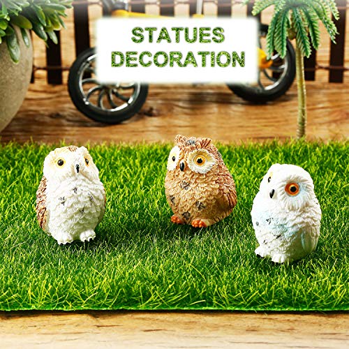 Mudder 10 Pieces Artificial Garden Grass Fairy Grass Lawn Miniature Ornament Garden Dollhouse DIY Simulation Moss Craft for Garden Dollhouse Decor, 6 x 6 Inches