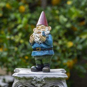 Garden Gnome Holding Bird