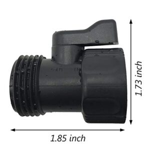 ALKARAMA 10 Pack Plastic Garden Hose Shut Off Valve Water Shutoff Valve Shut-Off Ball Valve Standard 3/4'' Thread Connector Coupling