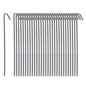 pinnacle mercantile 30 pack tent stakes metal garden edging fence hooks pegs christmas decoration stakes made usa 9 inches long