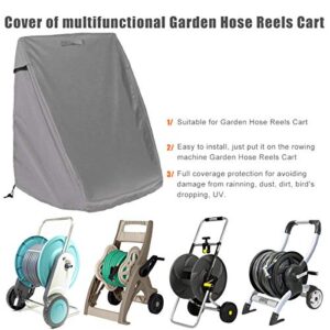 Aaaspark Veranda Patio Free Standing Portable Garden Hose Reel Cover,Protect Your Hose Reel and prolong its Life(25.9" x24.8" x 34.6")