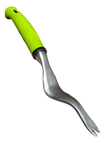 Garden Guru Hand Weeder Tool with Ergonomic Handle - Weed Puller for Planting, Weeding, Flower and Vegetable Care in Lawn Garden Yard | Rust Resistant