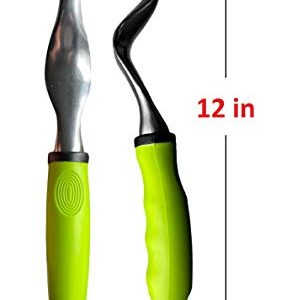 Garden Guru Hand Weeder Tool with Ergonomic Handle - Weed Puller for Planting, Weeding, Flower and Vegetable Care in Lawn Garden Yard | Rust Resistant