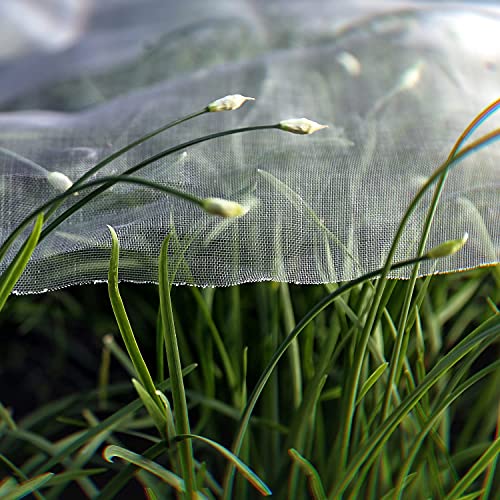 Ultra Fine Garden Insect Netting: 15'x15' Bug Netting Mesh Row Cover Screen Cicada Barrier for Protecting Vegetables Fruits Flowers Raised Plants