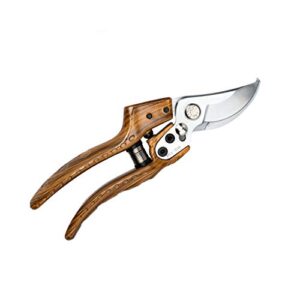 professional sharp pruners, garden pruners, tree trimmers secateurs, bypass pruning shears, secateurs, hand pruner, garden shears, gardening shears clippers for plants, gardening cutter (wood grain)